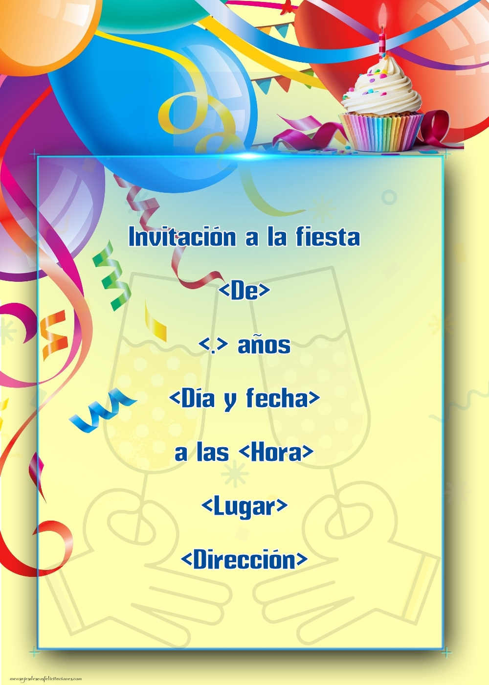 Crea invitaciones personalizadas: Fiesta | Página 2