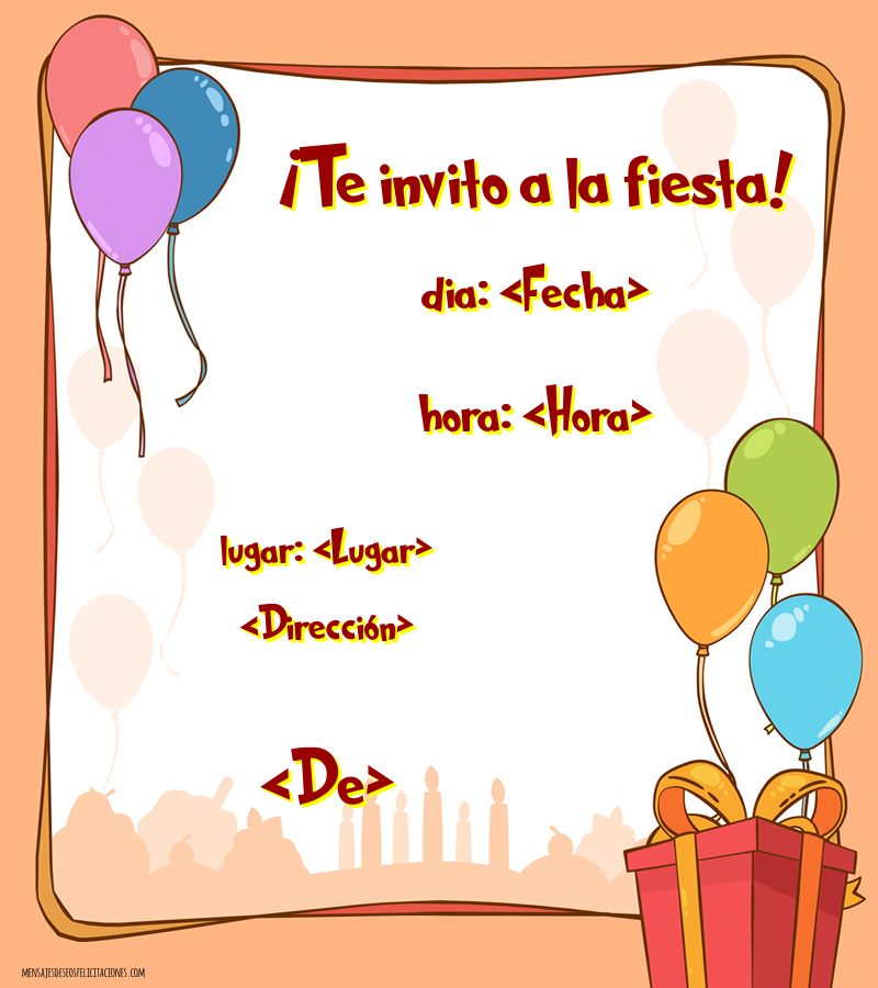 Crea invitaciones personalizadas: Velas