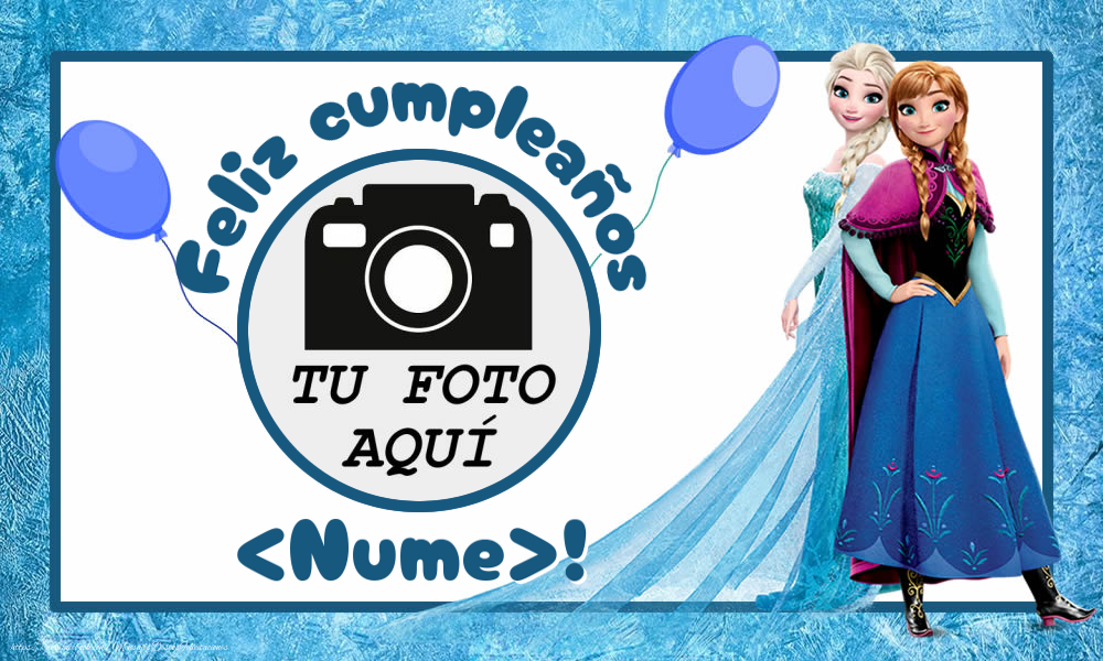 Feliz cumpleaños con Anna y Elsa de Frozen y fotos para la cumpleañera ...